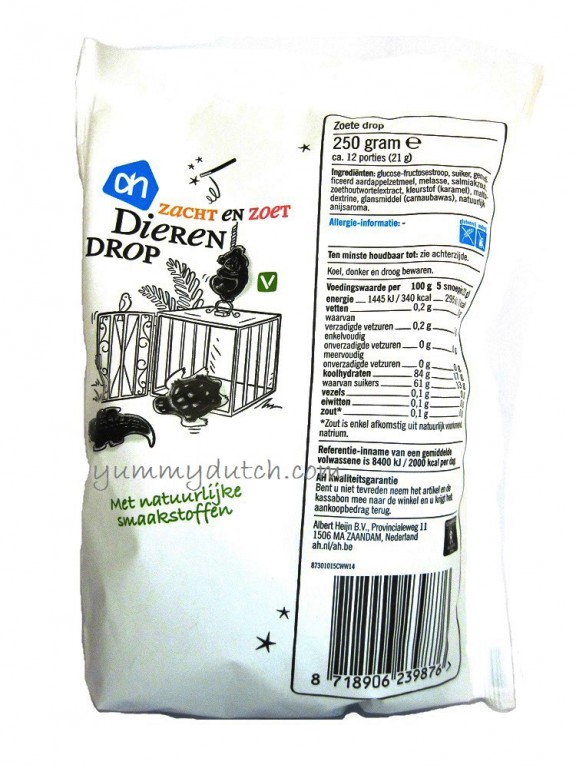 Dieren Drop Zacht En Zoet Albert Heijn | Yummy Dutch