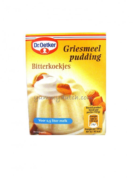 Dutch Semolina Pudding With Bitter Cookies Dr Oetker | Yummy Dutch