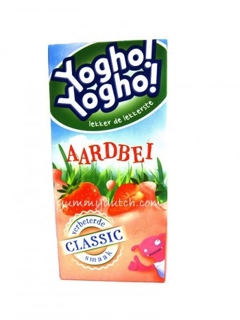 Yogho-Yogho Aardbei Drinkyoghurt 1L Inza | Yummy Dutch
