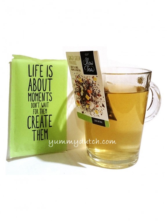 Slow Tea Ginger Green Paradise Pickwick | Yummy Dutch