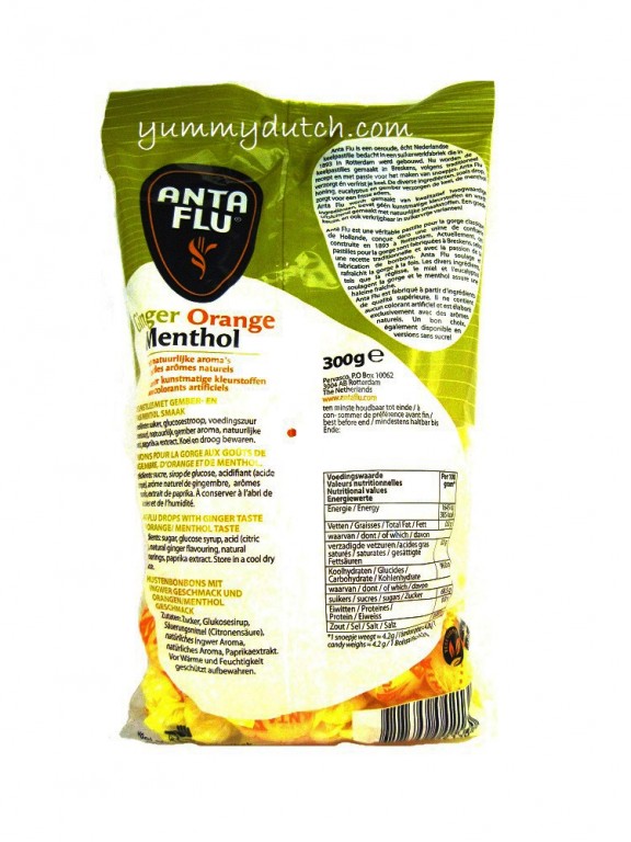 Ginger Orange Menthol Anta Flu | Yummy Dutch